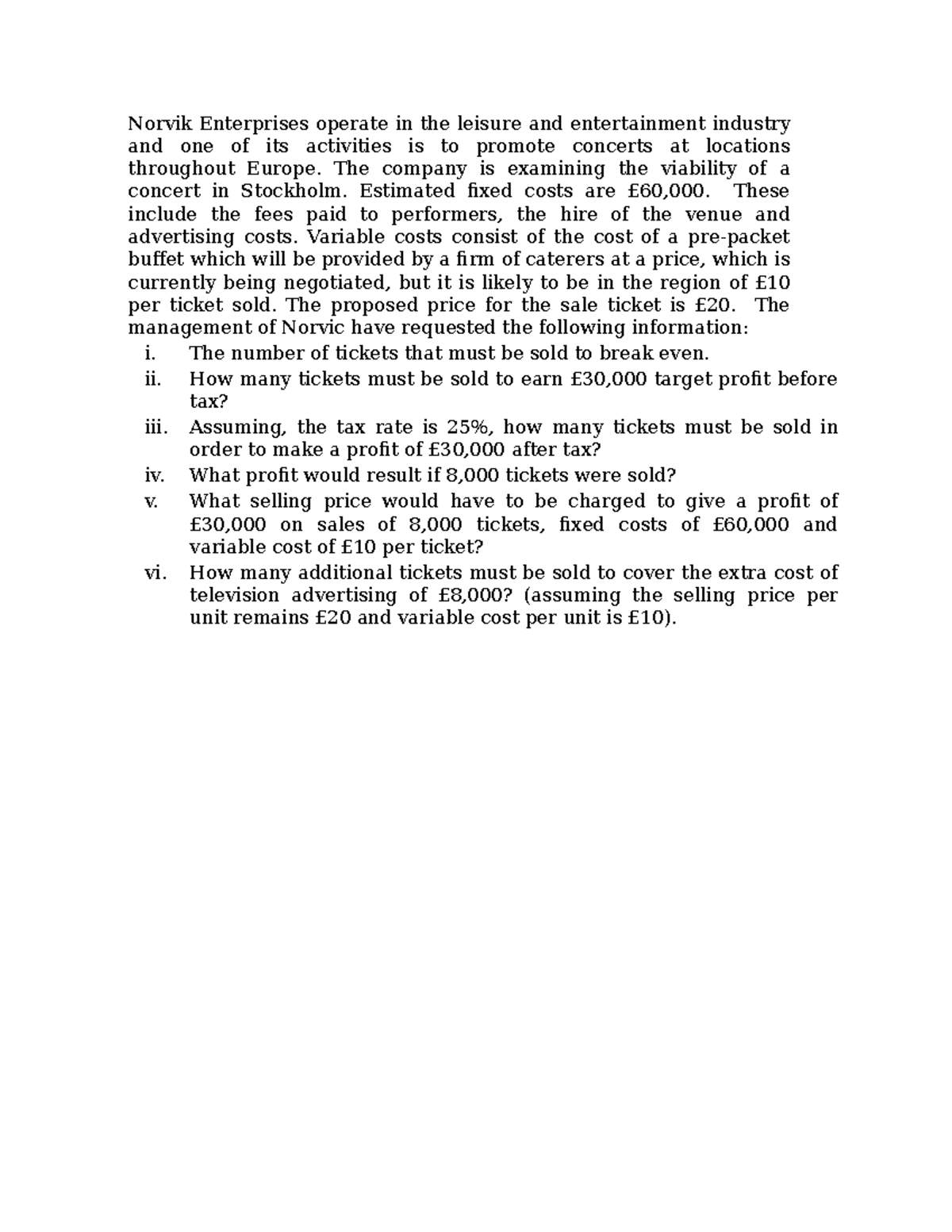 CVP - VERY GOOD ON GUIDANCE - Norvik Enterprises operate in the leisure ...