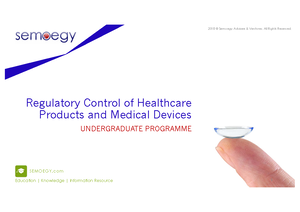 Notes 3 - L1 Regulatory Control of Healthcare Products and Medical ...