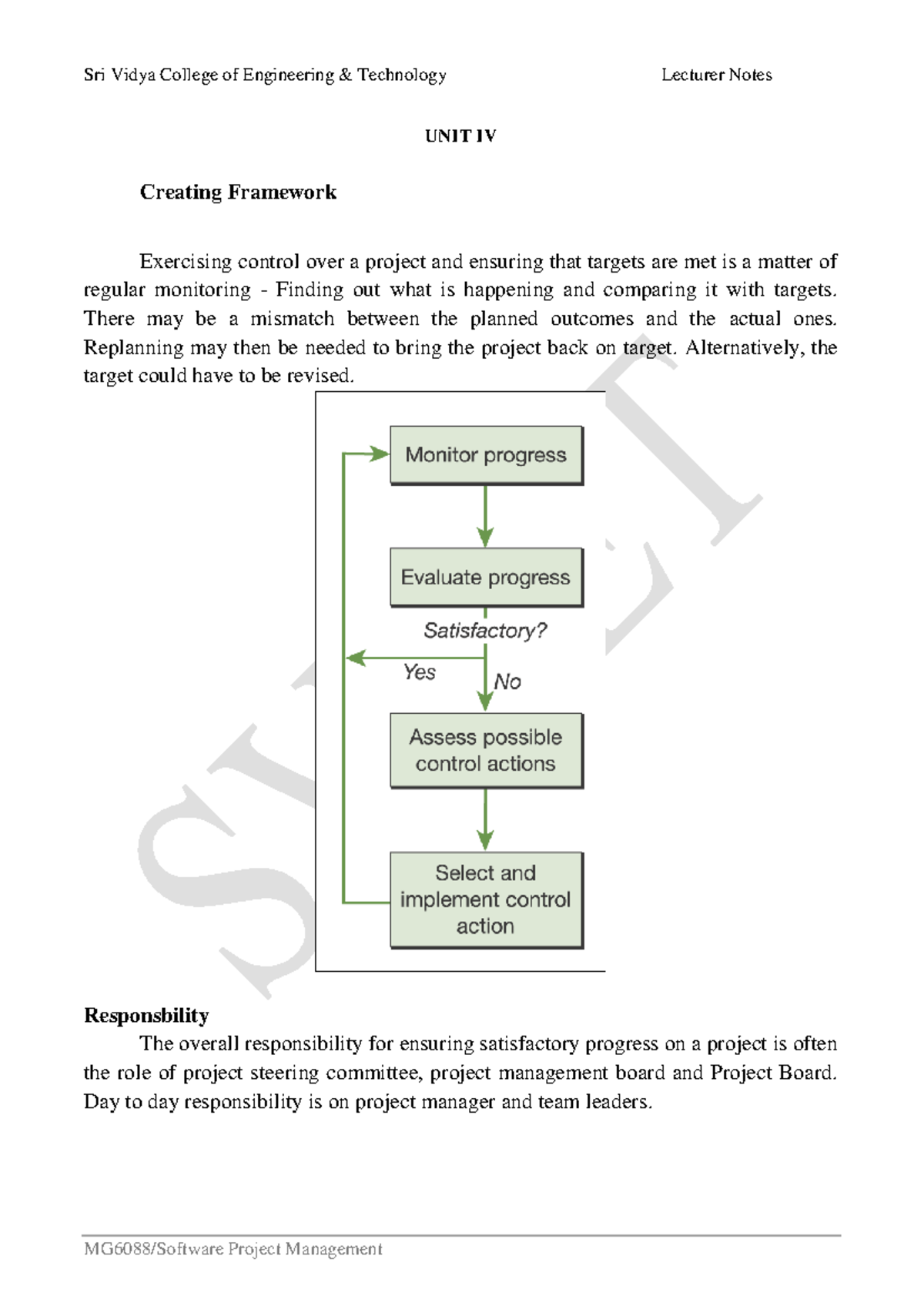104834 - ACTIVITY PLANNING AND RISK MANAGEMENT Objectives of Activity ...