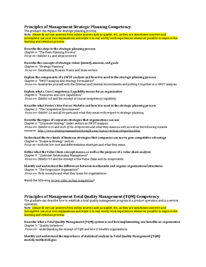 C483 Study PLAN - Summary principles of management - C483 - C483 STUDY ...