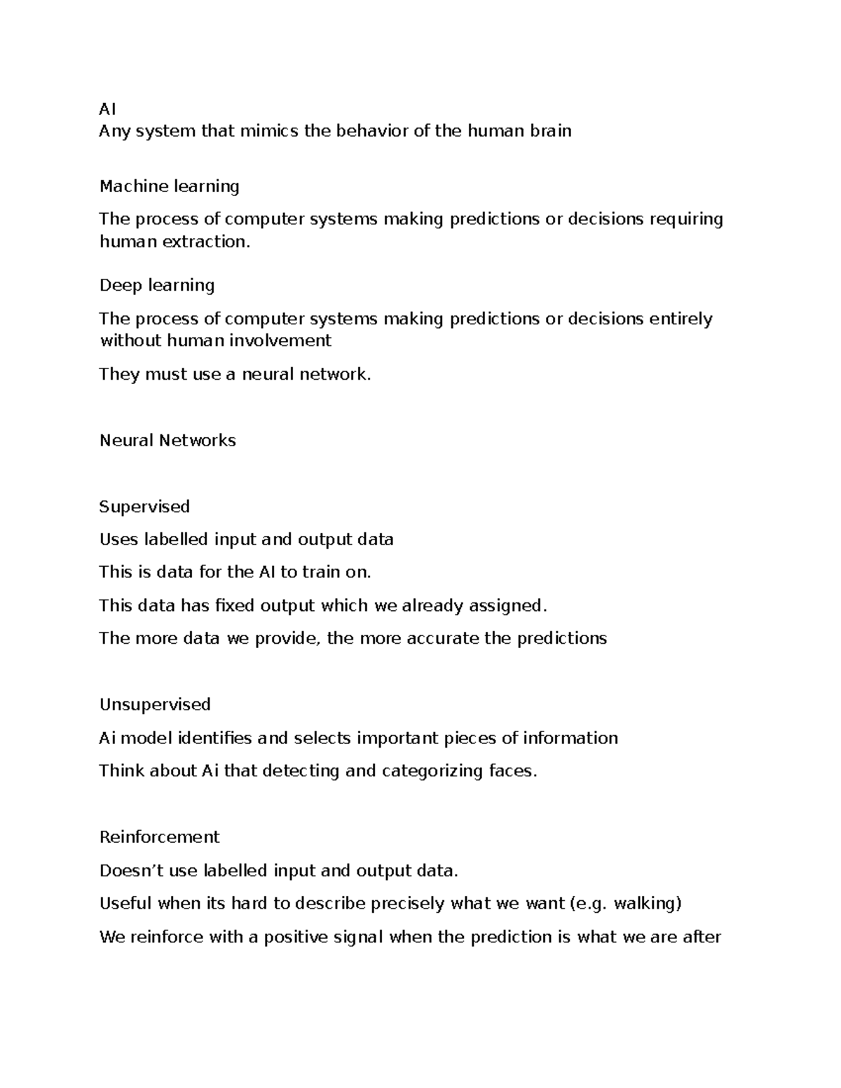 Ai - It is work - AI Any system that mimics the behavior of the human ...