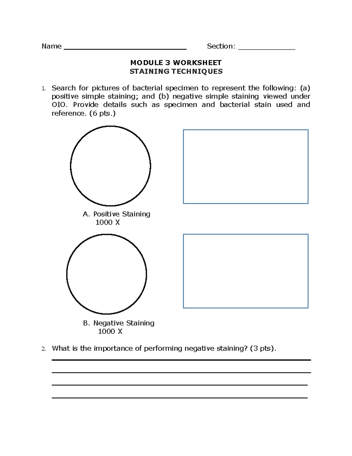 Module 3 Lab Worksheet - lab worsheet - Name Section ...