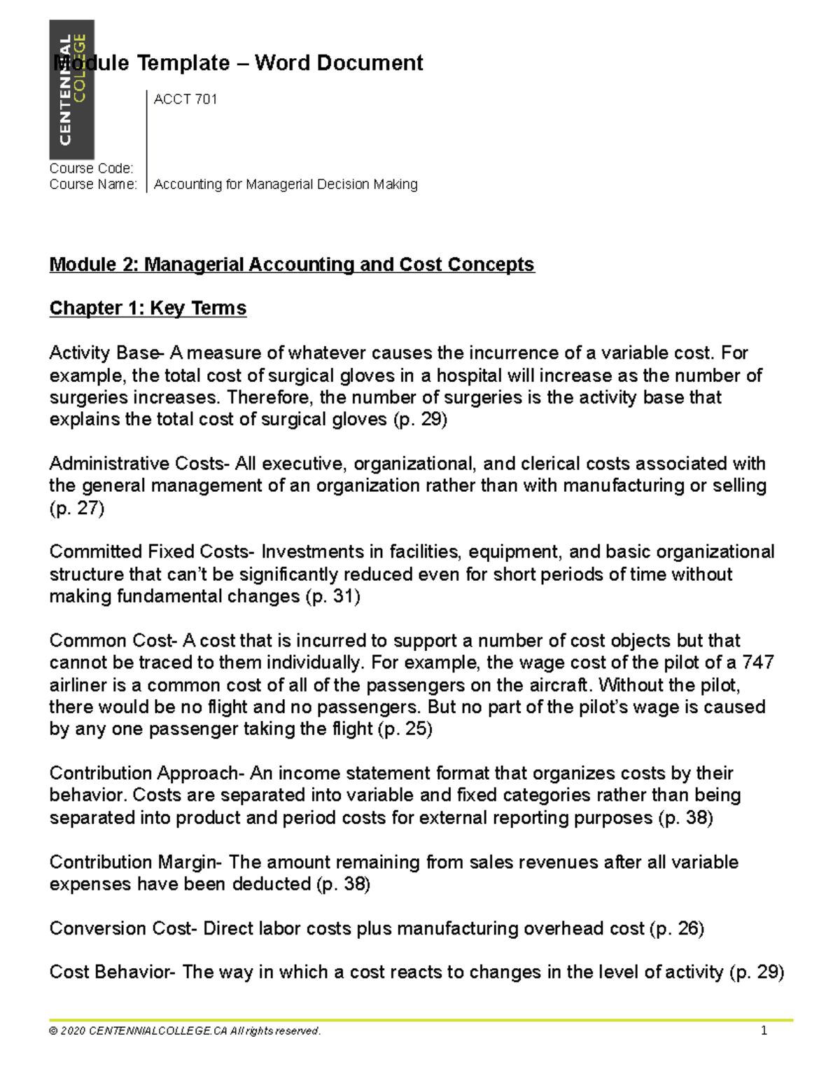 ACCT 701- Module 2- Key Terms Transcript V1 5-18-20 - Module Template ...