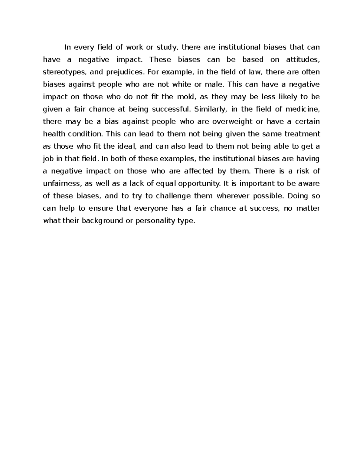 Institutional Bias - qadwfghxcvx zsdfsdc cxfd dfvds fyf fhgf fghc ...