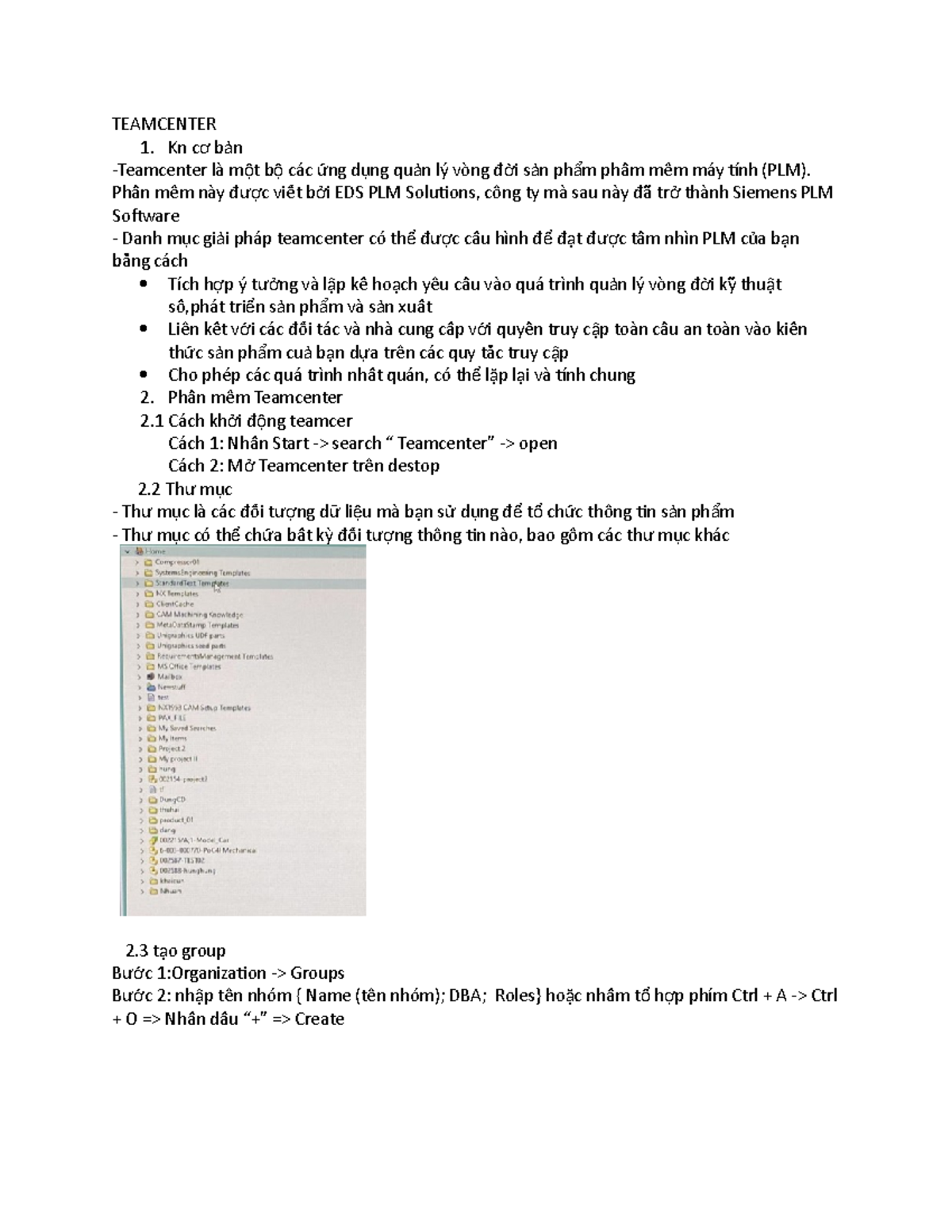 Teamcenter - TEAMCENTER Kn c ơ b nả -Teamcenter là m t bộ ộ các ứng d ng qu n lý vòng đ i s n ph ...