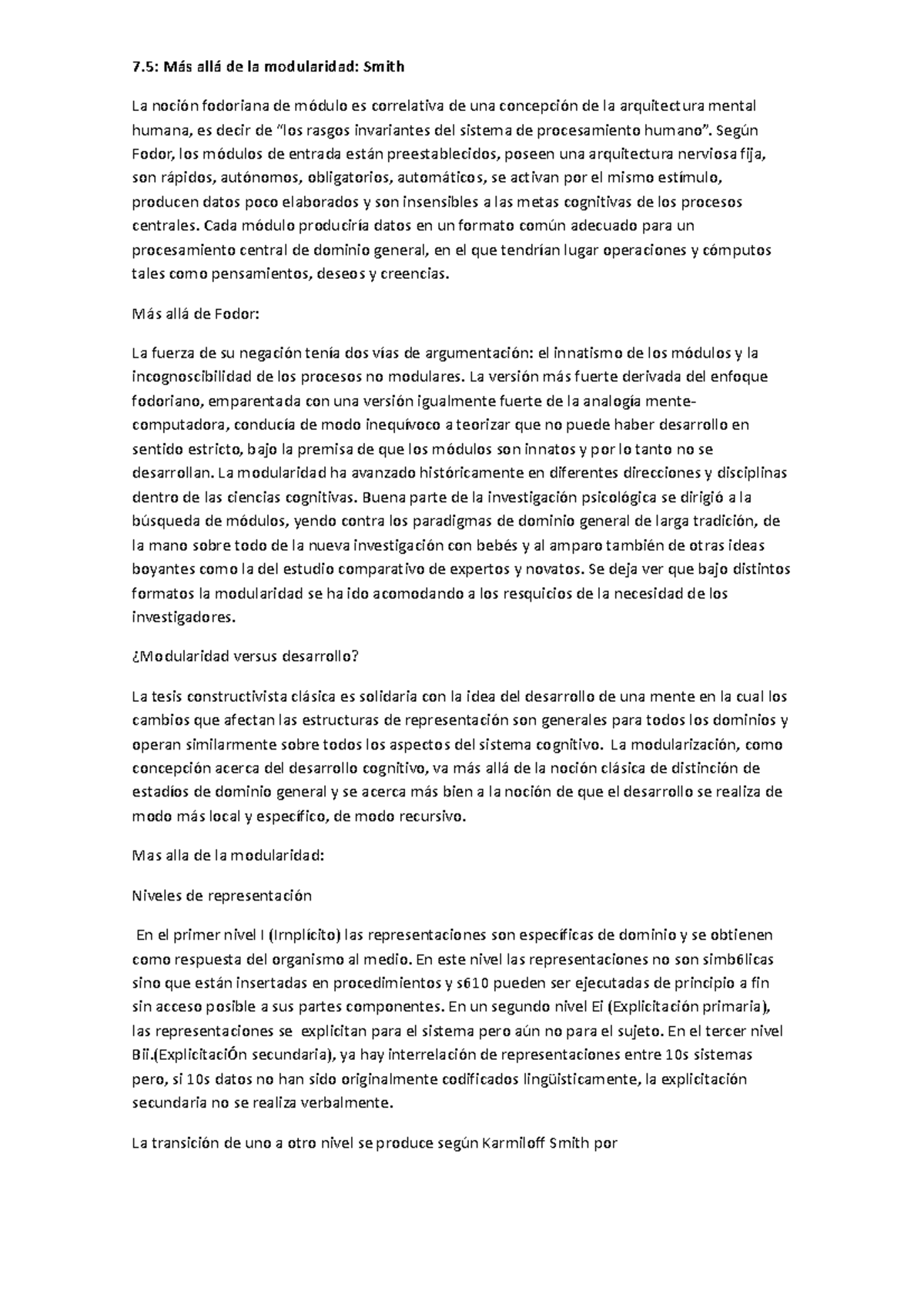 Genetica - Catedra Zalazar - 7: Más allá de la modularidad: Smith La ...