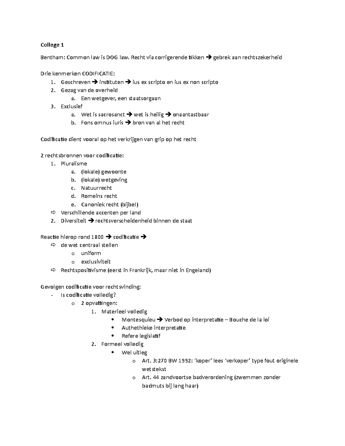 aantekeningen-mbt-codificatie-college-1-bentham-common-law-is-dog