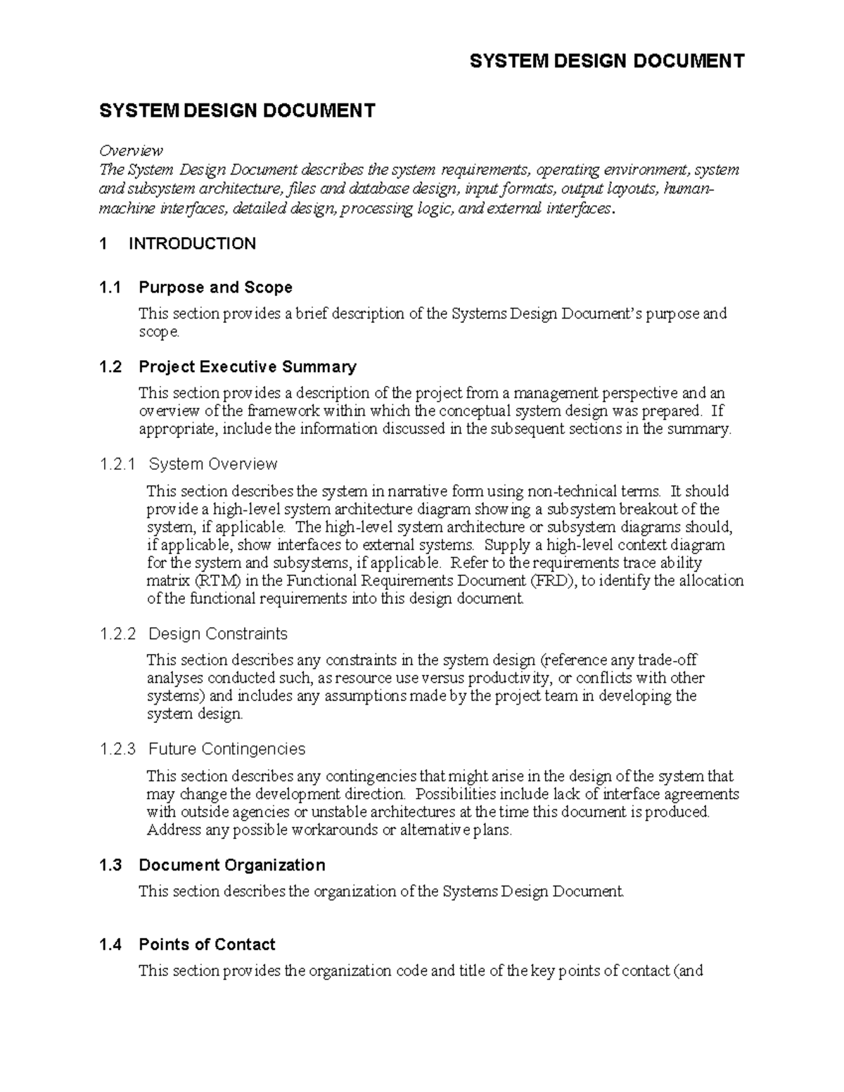 Sys design doc - Summary information technology - SYSTEM DESIGN ...