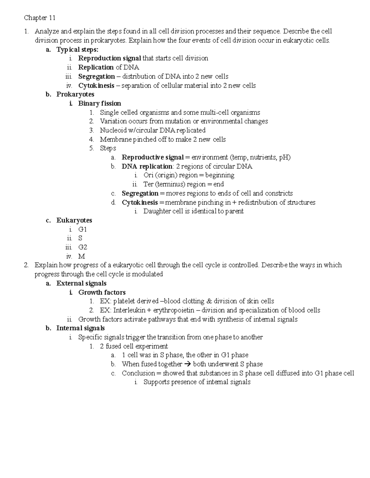 Boil 213 exam 4 study guide - Chapter 11 Analyze and explain the steps ...