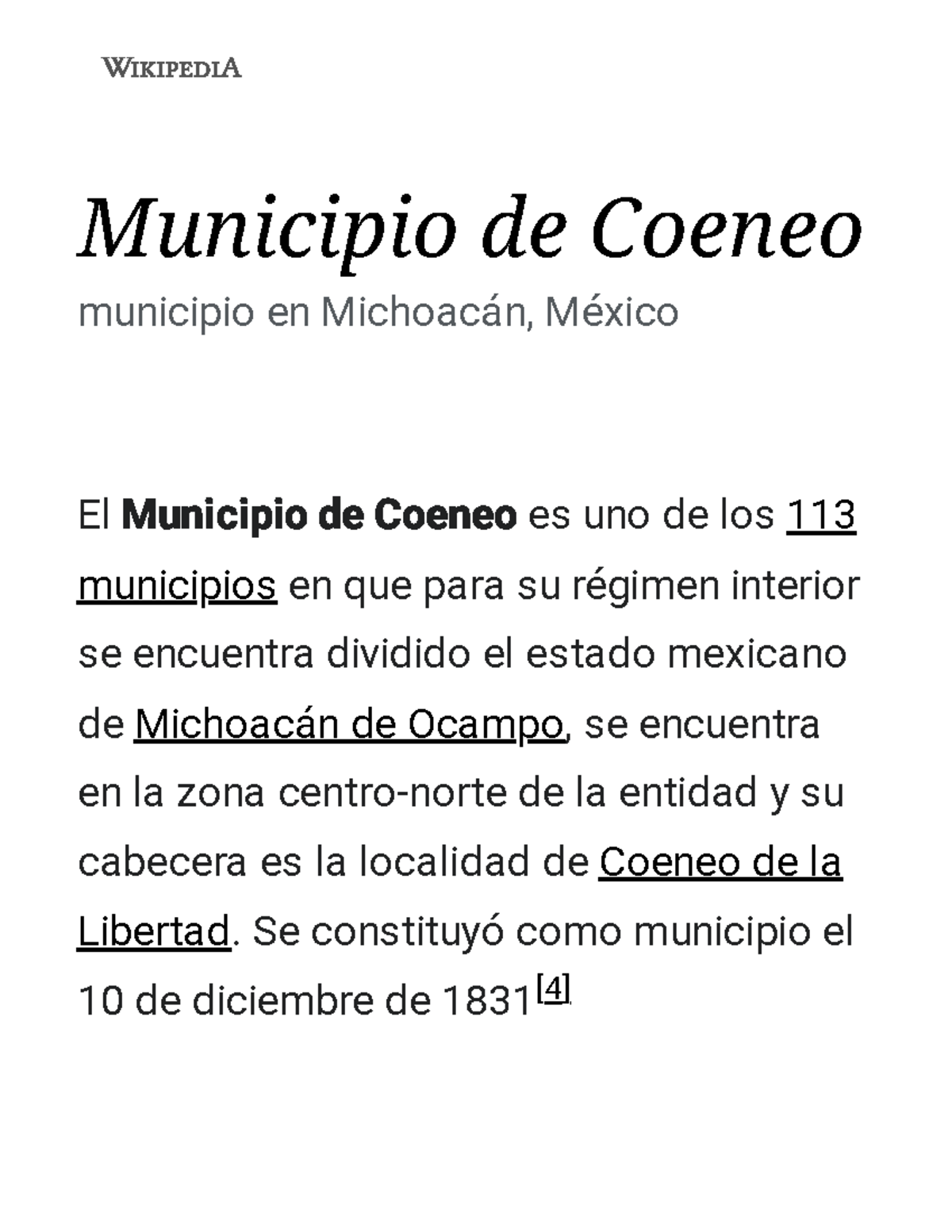 Municipio de Coeneo - Wikipedia, la enciclopedia libre - Municipio de ...