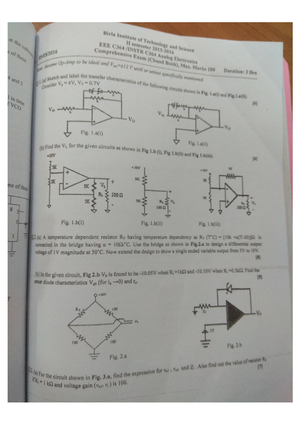 AE Midsem - Analog Electronics - Studocu