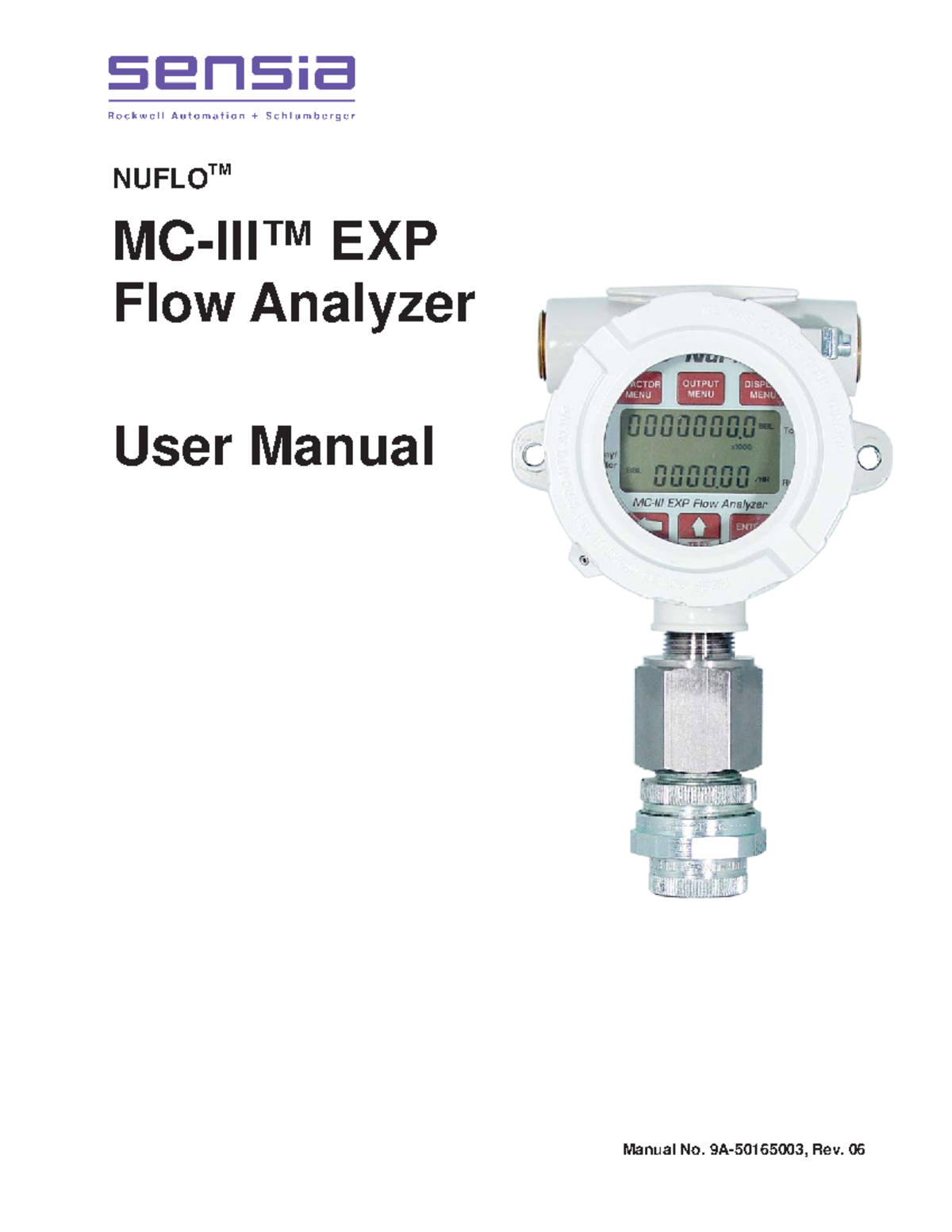 Nuflo MC-III EXP explosion-proof flow totalizer Manual - NUFLO TM MC ...