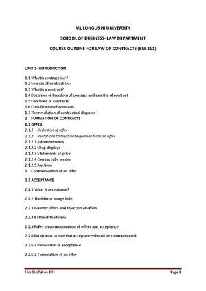 Family Law Module - done by an unza lecturer - UNIVERSITY OF LUSAKA ...