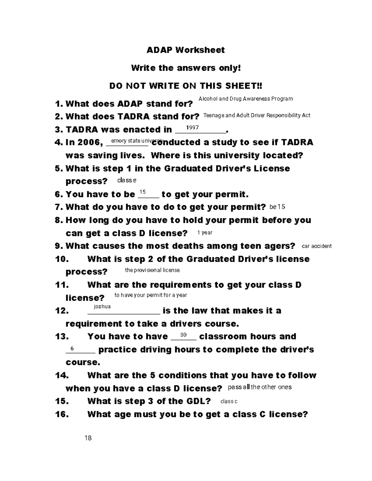 Kami Export - ADAP Worksheet (1) - ADAP Worksheet Write the answers only! DO NOT WRITE ON THIS ...