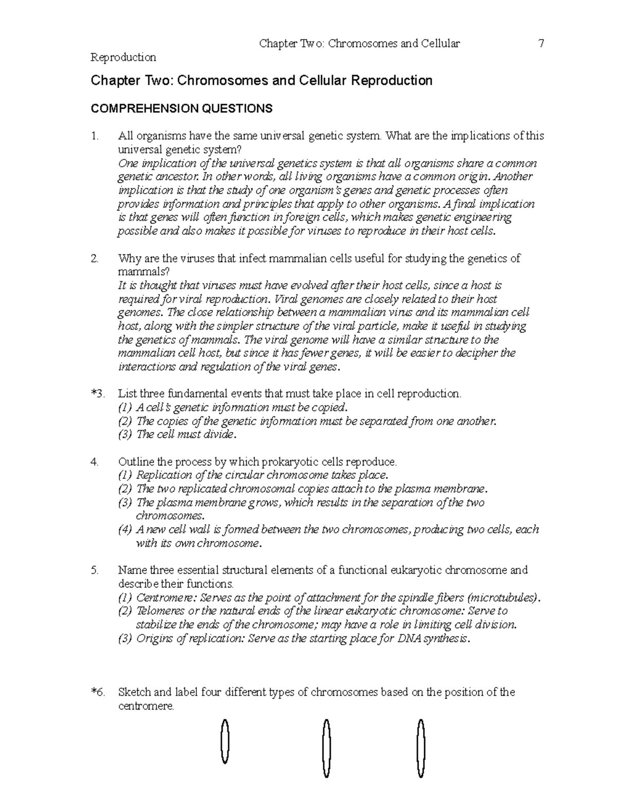 Pierce sm chapter 02 - notes - Chapter Two: Chromosomes and Cellular ...