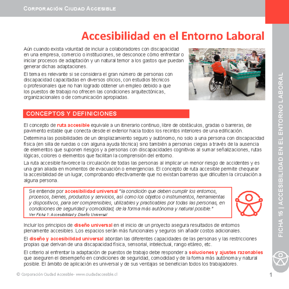 Ficha 15 Accesibilidad Universal En El Entorno Laboral 2021 Ficha 15