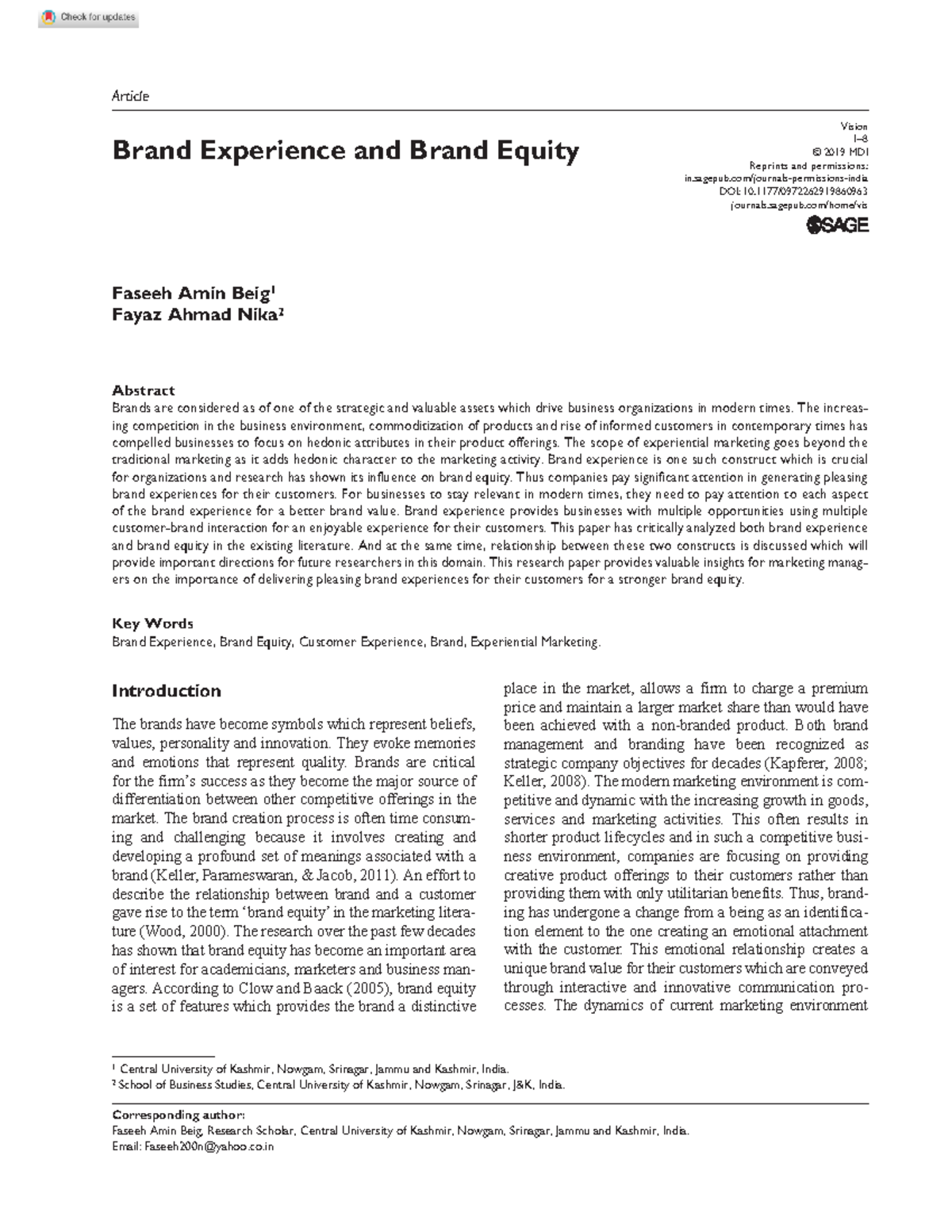 10 - note - Vision 1– © 2019 MDI Reprints and permissions: in.sagepub ...