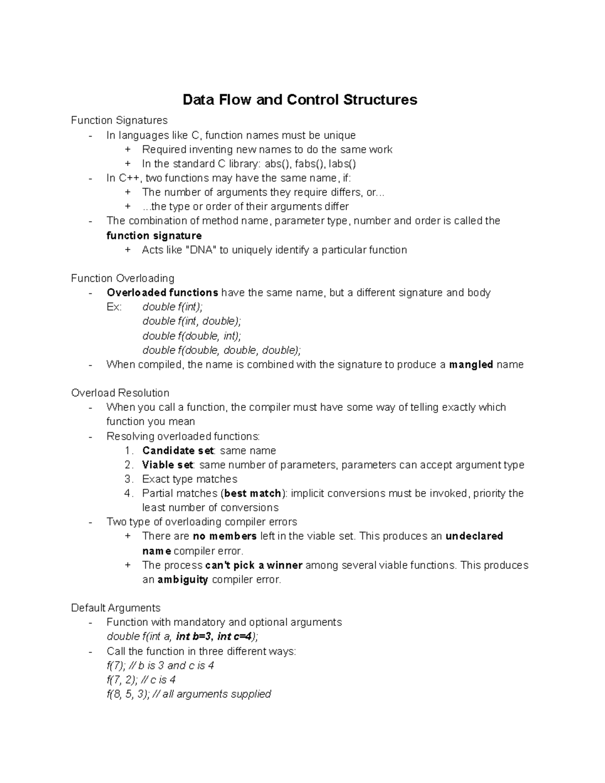 Chapter 9 - Data Flow and Control Structures - Data Flow and Control ...