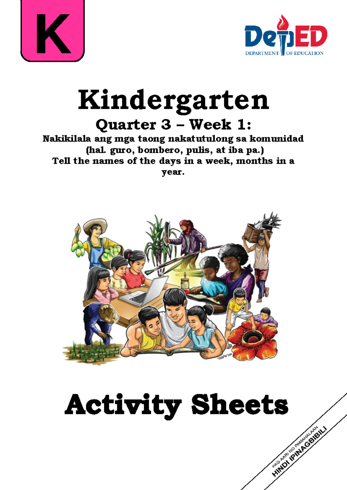 Q3 WEEK 1 WS 1 - Kindergarten module Q3 week 1 - Kindergarten Quarter 3 ...