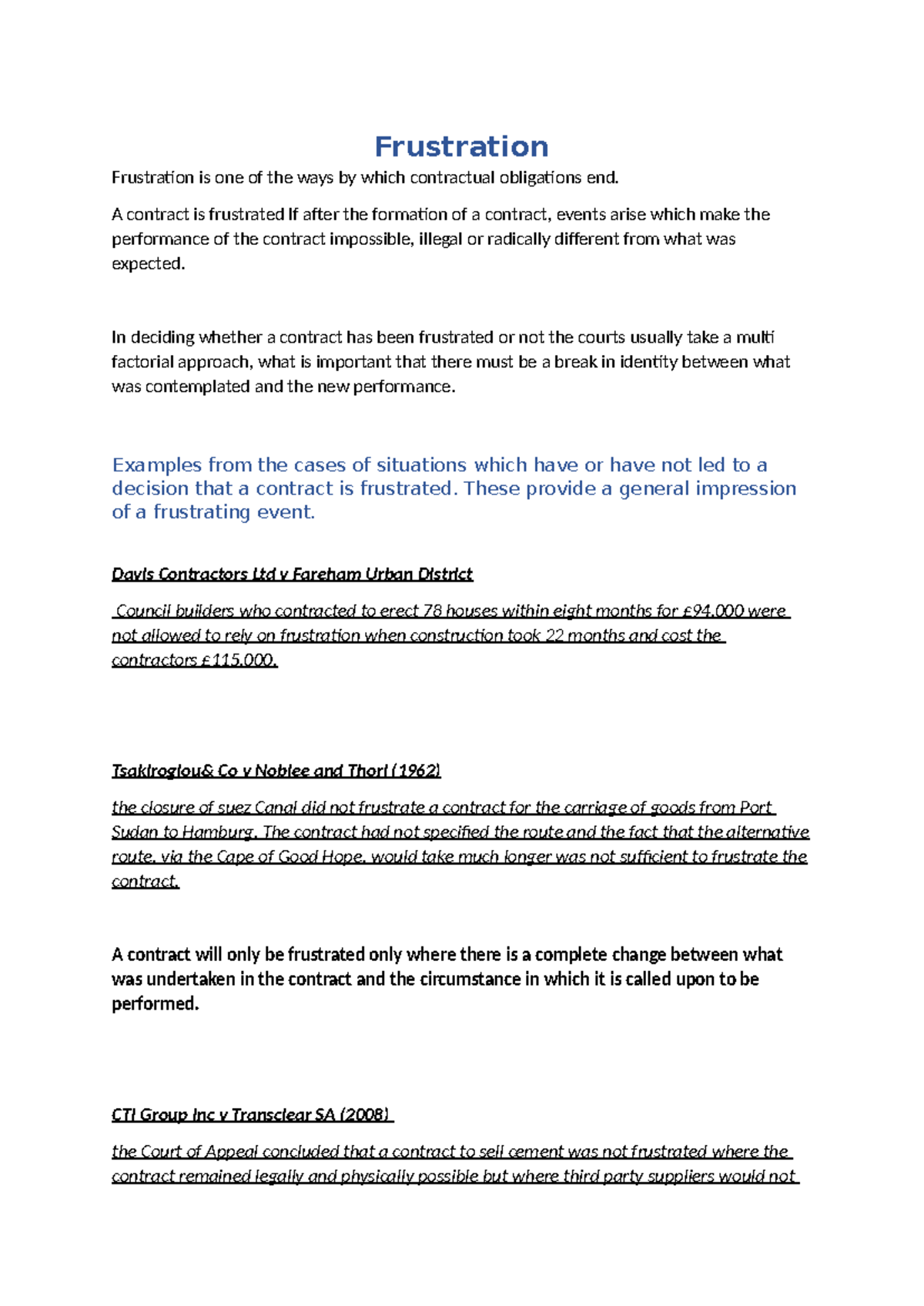 Frustration - llb notes - Frustration Frustration is one of the ways by ...