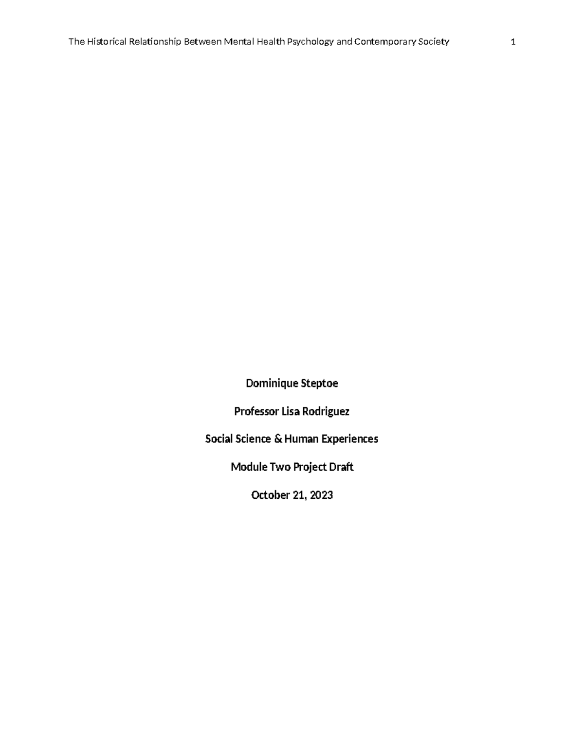 Module 2 Project Draft - math - Dominique Steptoe Professor Lisa ...