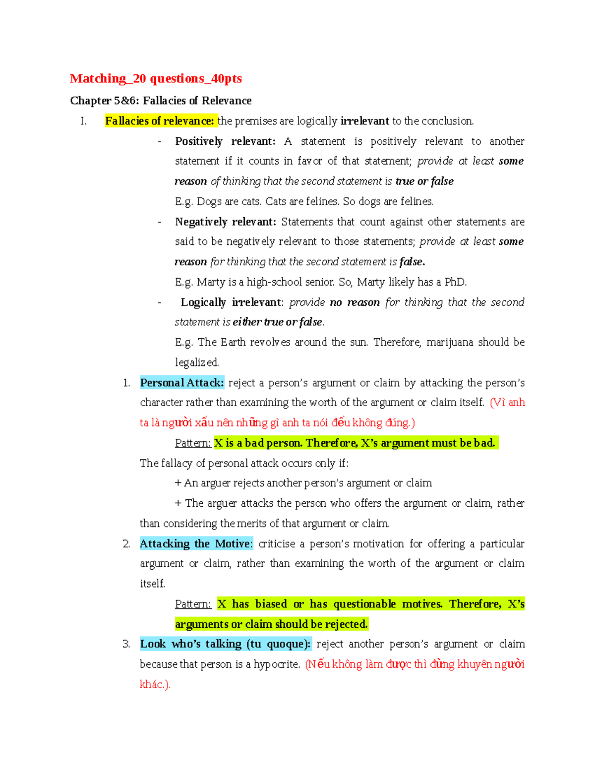 565716661 Critical Thinking Final Review docx - Matching_20 questions ...