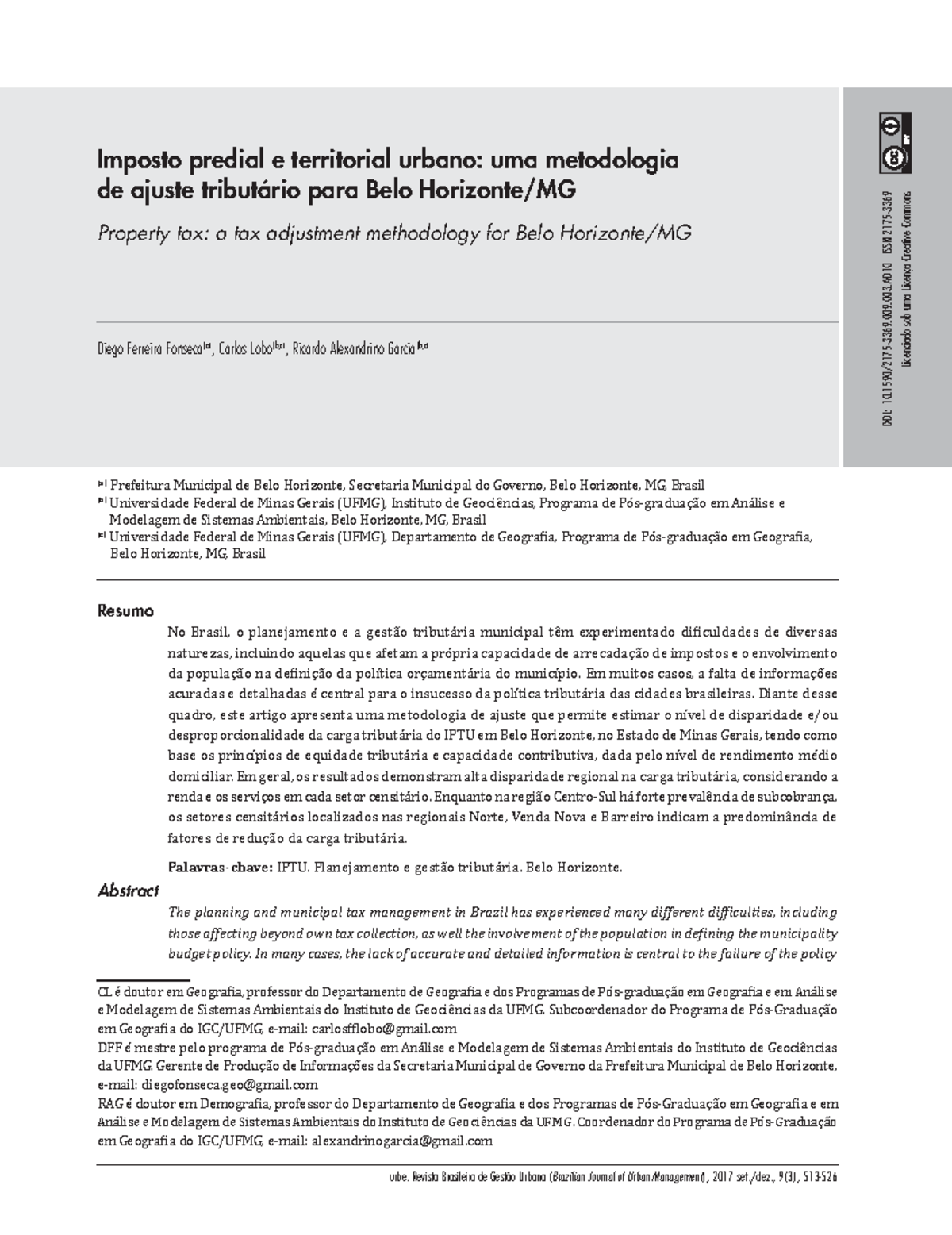 2175 3369 urbe 2175 3369009003 AO10 - DOI: 10.1590/2175-3369.009.003 ...