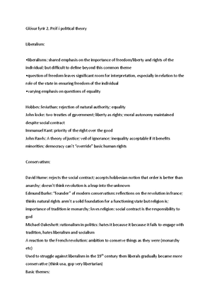 Political theory - Political theory What is power? Key conceopt in the ...