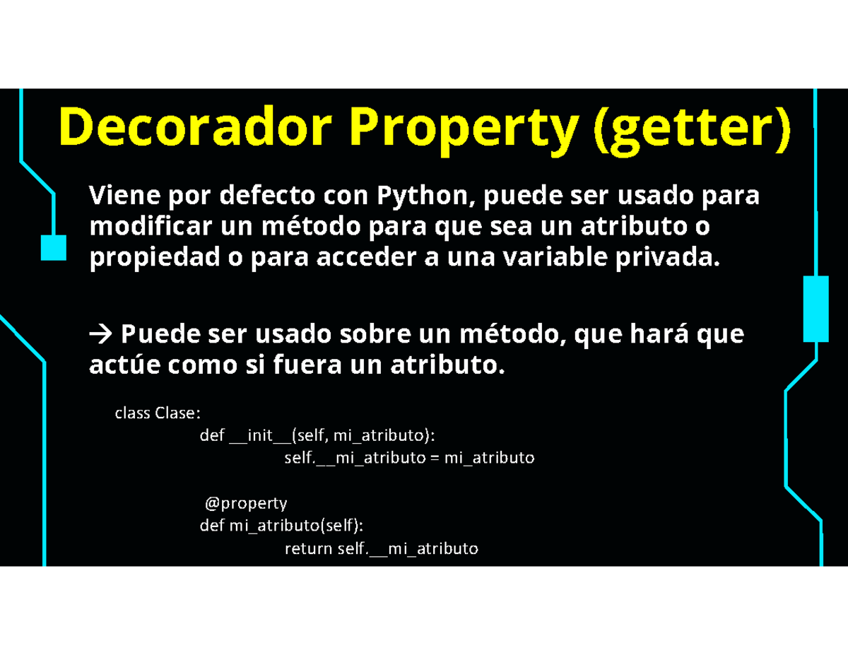 Clase 11-Optativo II -Python - PDF - Decorador Property (getter ...