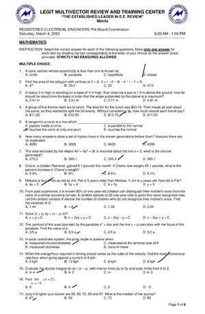ESAS- Formulas-R1CH3LL3G - Bachelor of Science in Electrical ...