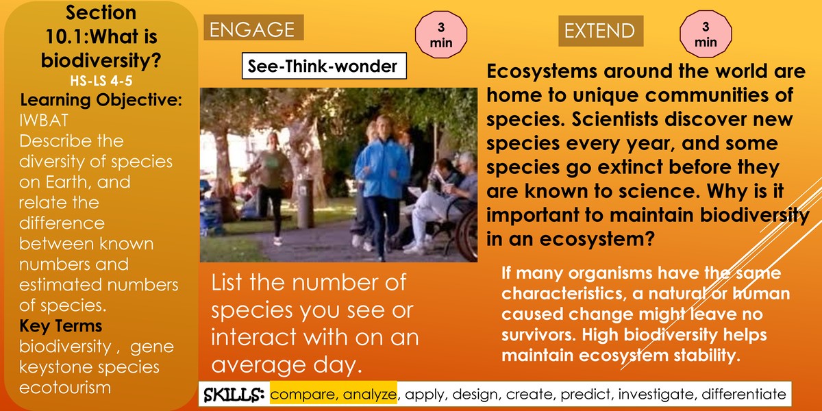 Section 10.1 What is biodiversity - ENGAGE Section 10:What is ...