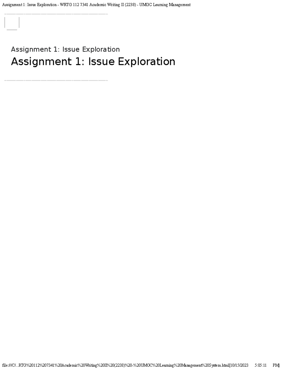 Attachment 1 (13) - Business Management - Assignment 1: Issue ...