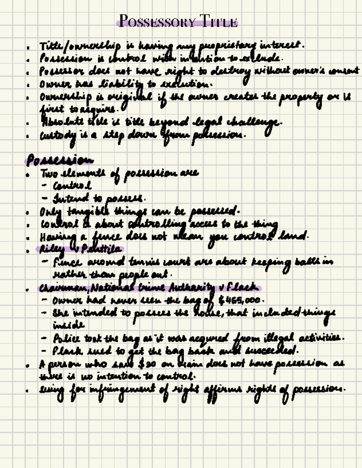 Possessory title - POSSESSORY TITLE Tittleworkhip is having my ...