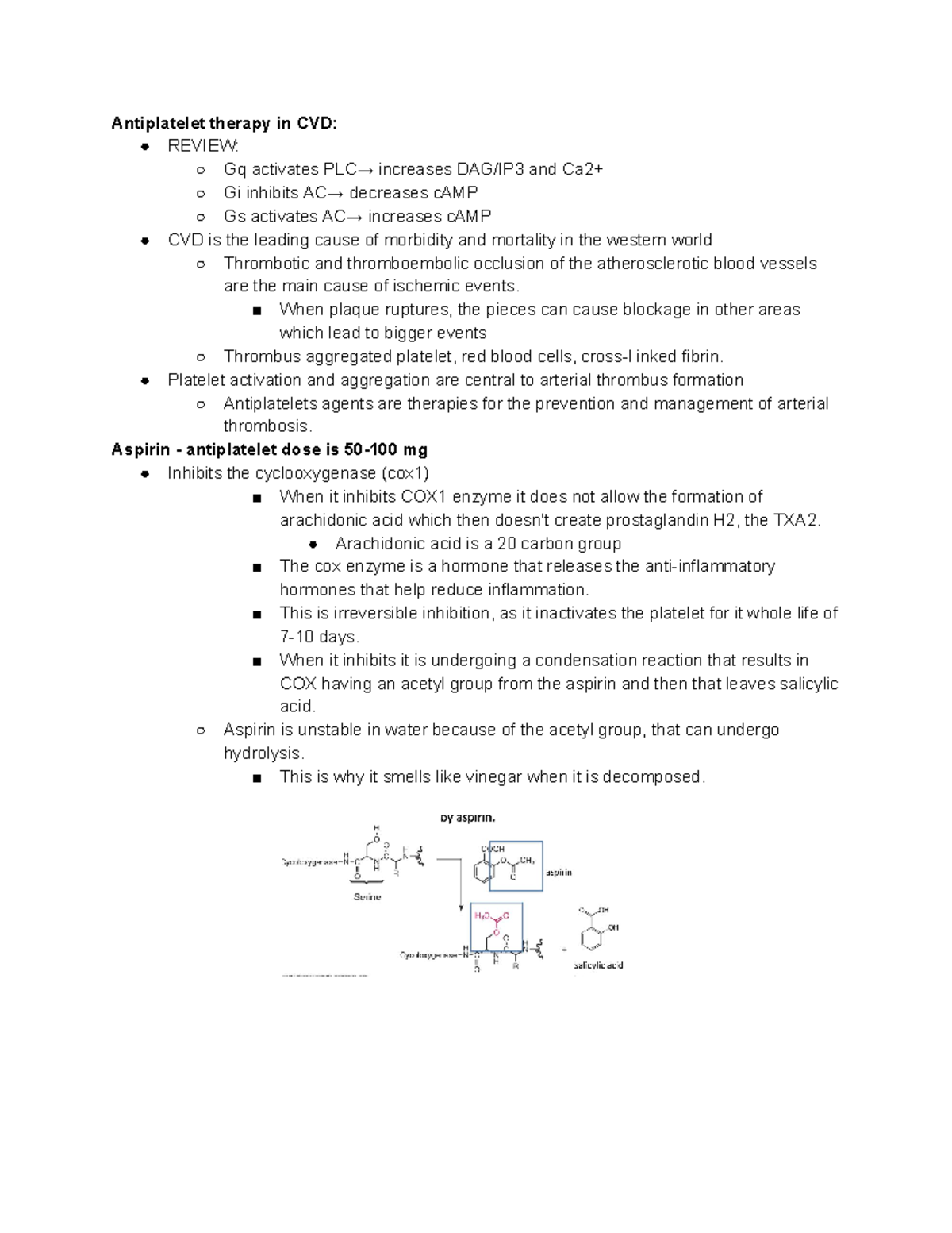 Anti-Platelet Medchem - Antiplatelet therapy in CVD: REVIEW: Gq ...