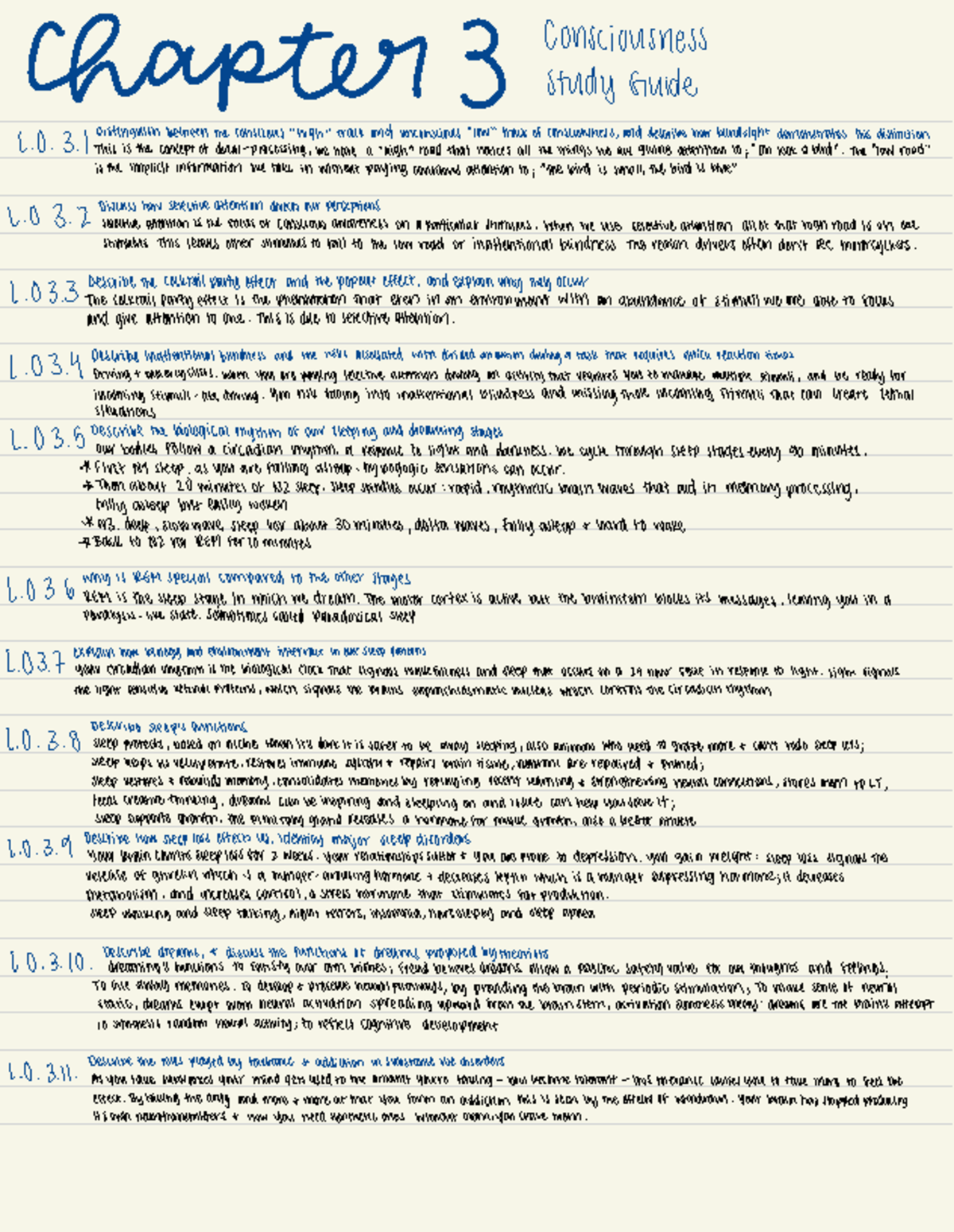 PYSC H181 Ch.3 Study guide - Chapter 3 innoxious:: L O Distinguish 3 I , . implicit is the L O 3 ...