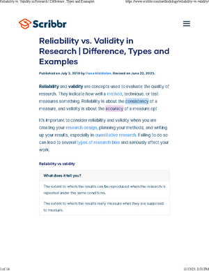 (8)Computing Test Reliability Using KR20 - COMPUTING TEST RELIABILIT Y ...