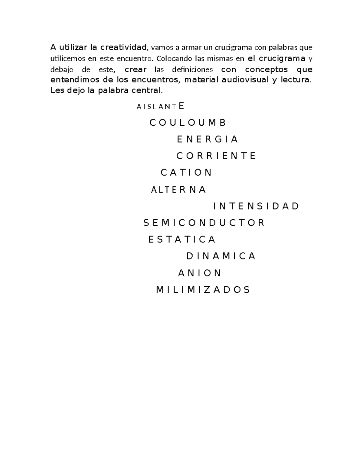 Electricidad - lkkkll - A utilizar la creatividad, vamos a armar un ...