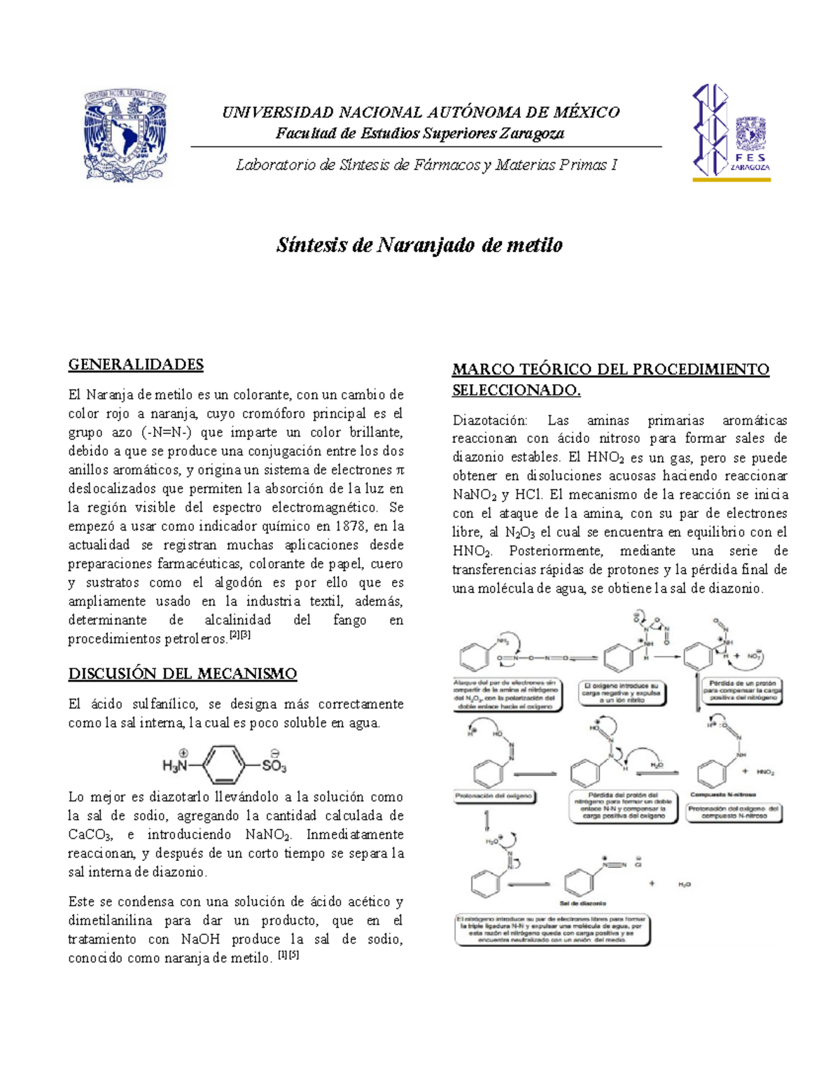 Anaranjado de metilo - Generalidades El Naranja de metilo es un ...
