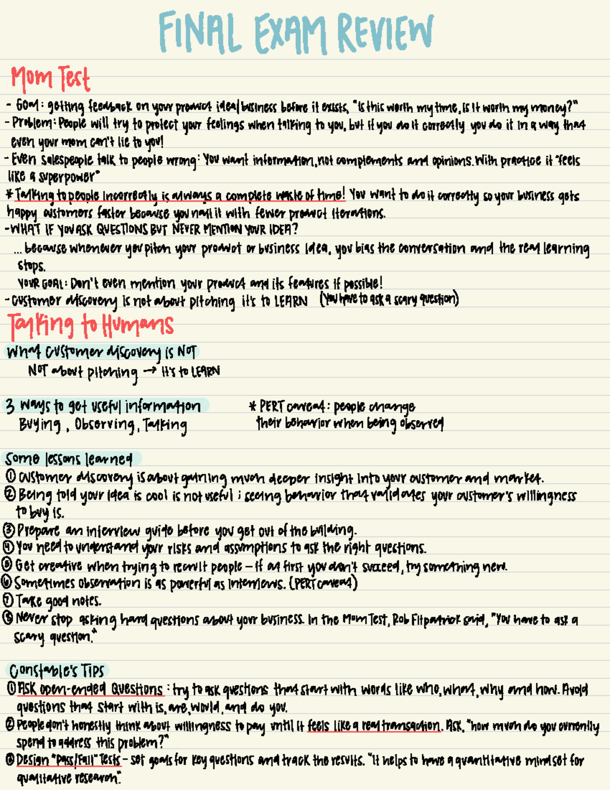 Final Exam Study Guide - FINAL EXAM REVIEW your test 60a1: getting ...