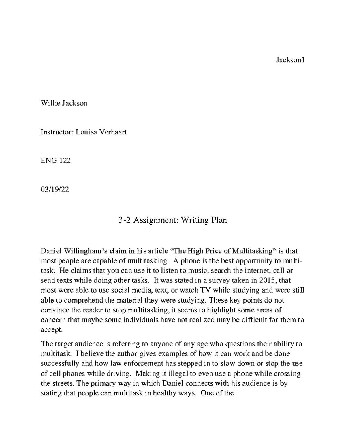 II jackson - assignment work for SNHU year 2022-2023 week1 2 3 4 and 5 ...