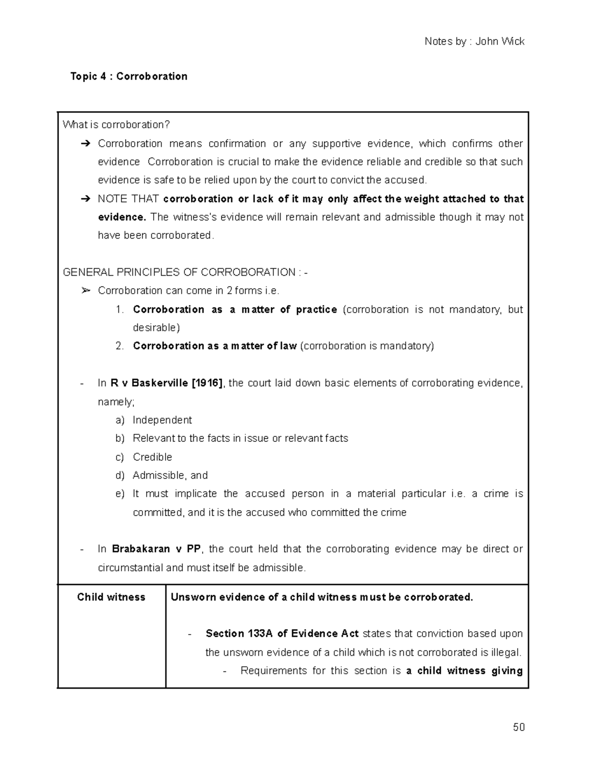 Topic 4 - Corroboration - Topic 4 : Corroboration What is corroboration ...