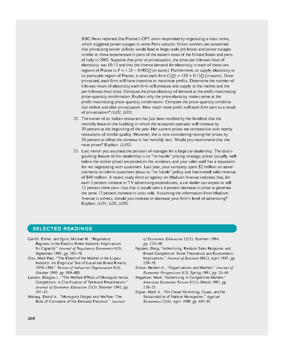 Managerial-economics-75 - 268 BBC News reported that France’s CFT union ...