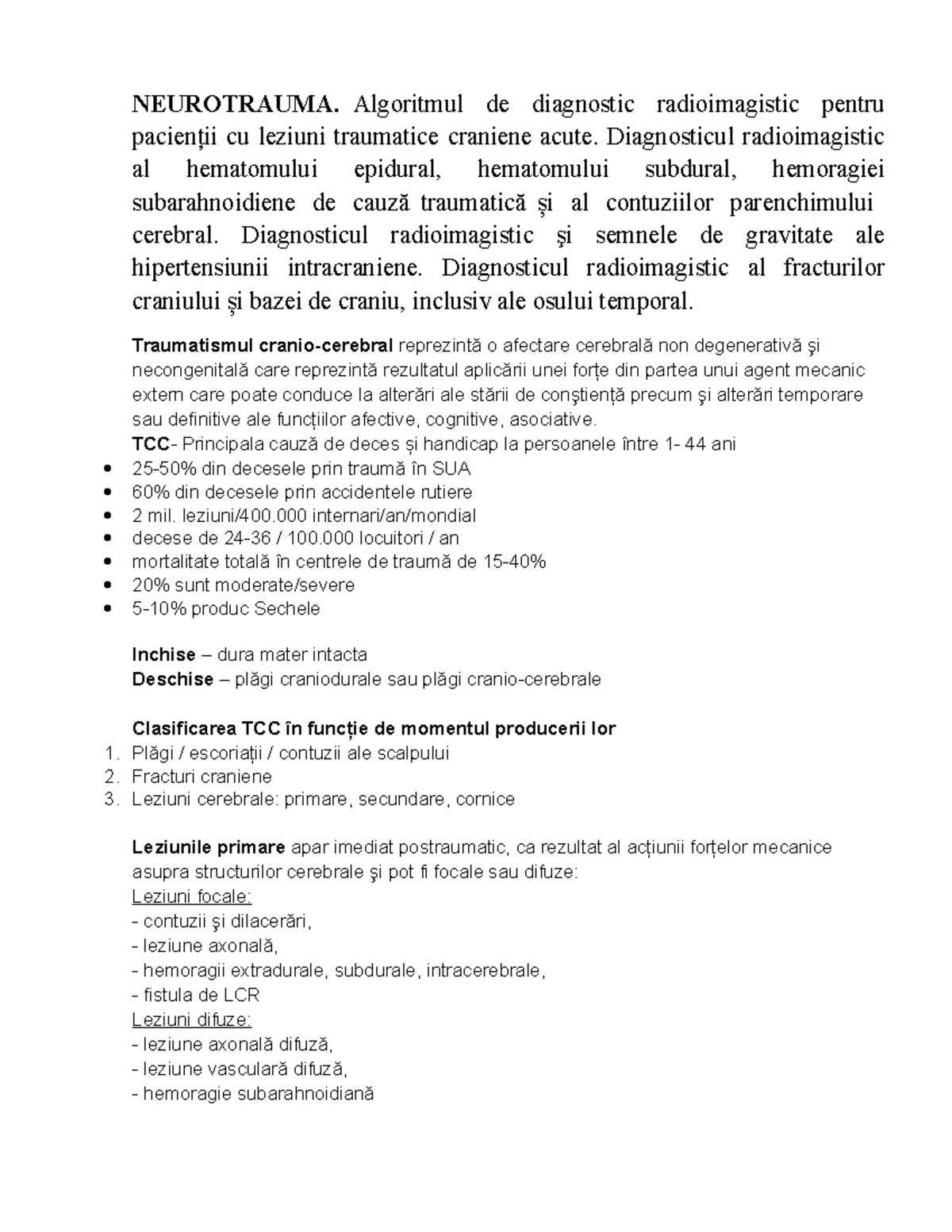 Neurotrauma-manvelov - NEUROTRAUMA. Algoritmul de diagnostic ...