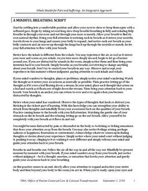 Progressive muscle relaxation script for practical - Progressive Muscle ...