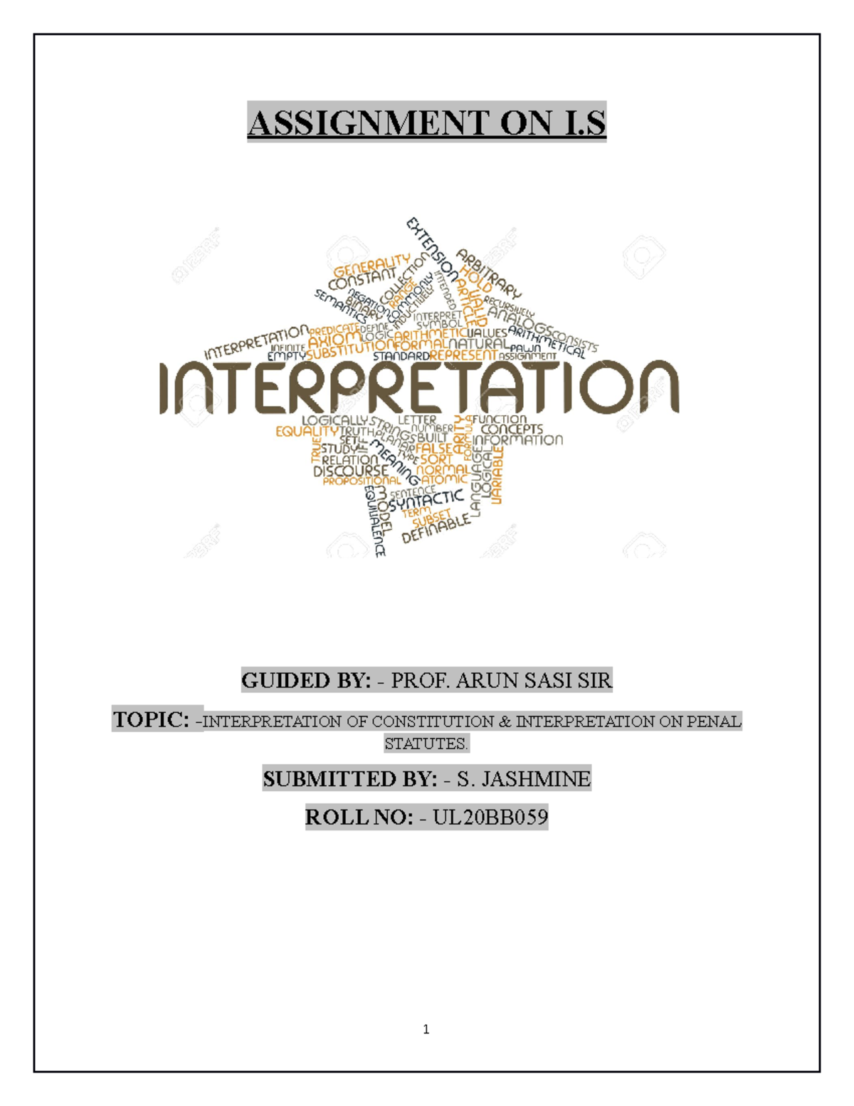 IS%20 Assignment%20S - ASSIGNMENT ON I GUIDED BY: - PROF. ARUN SASI SIR ...