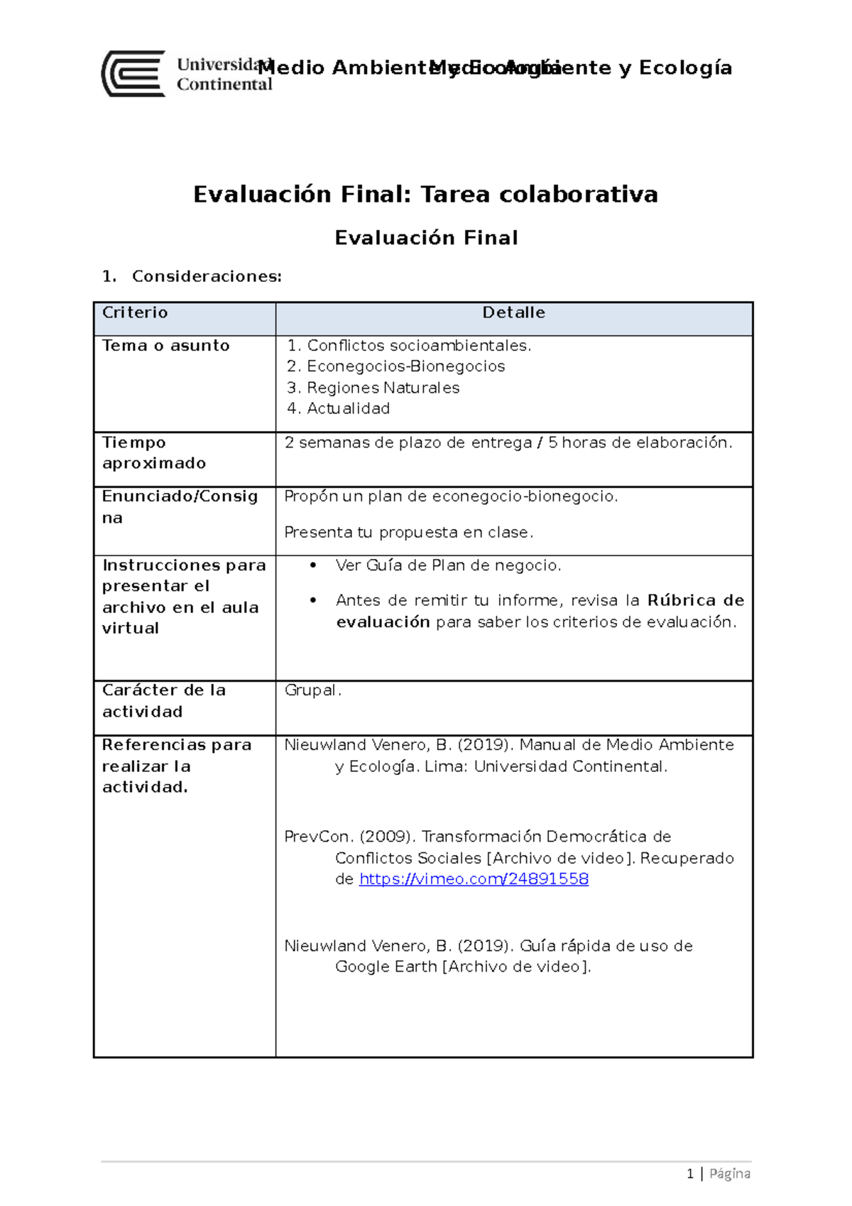 Examen Final- Bionegocios-ANA Paucar - Evaluación Final: Tarea ...