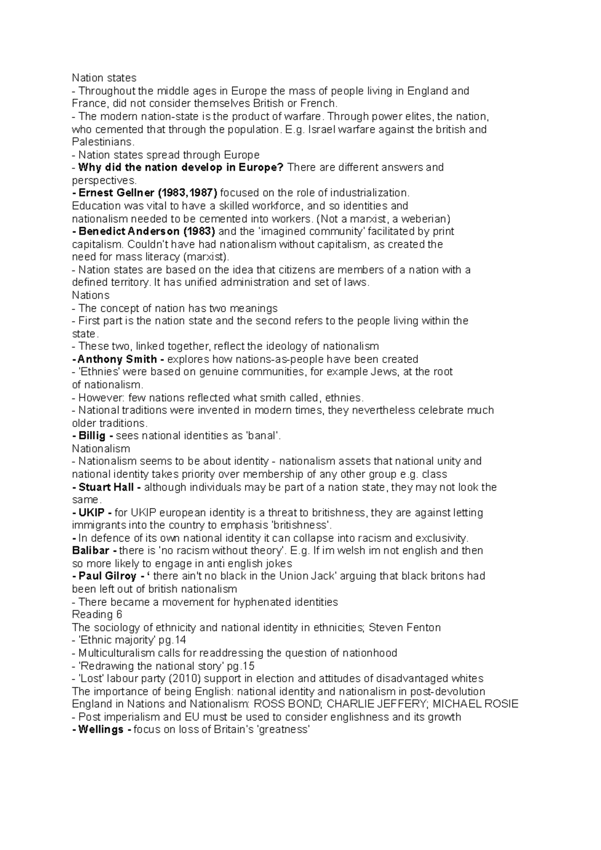 Nation states - Nation states Throughout the middle ages in Europe the ...