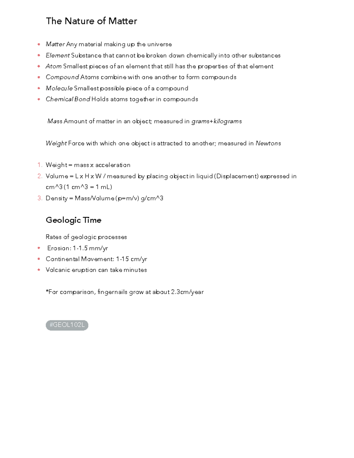 The Nature of Matter - Lecture notes intro - The Nature of Matter ...