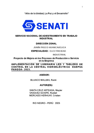 Proyecto de Innovación - SENATI - Studocu