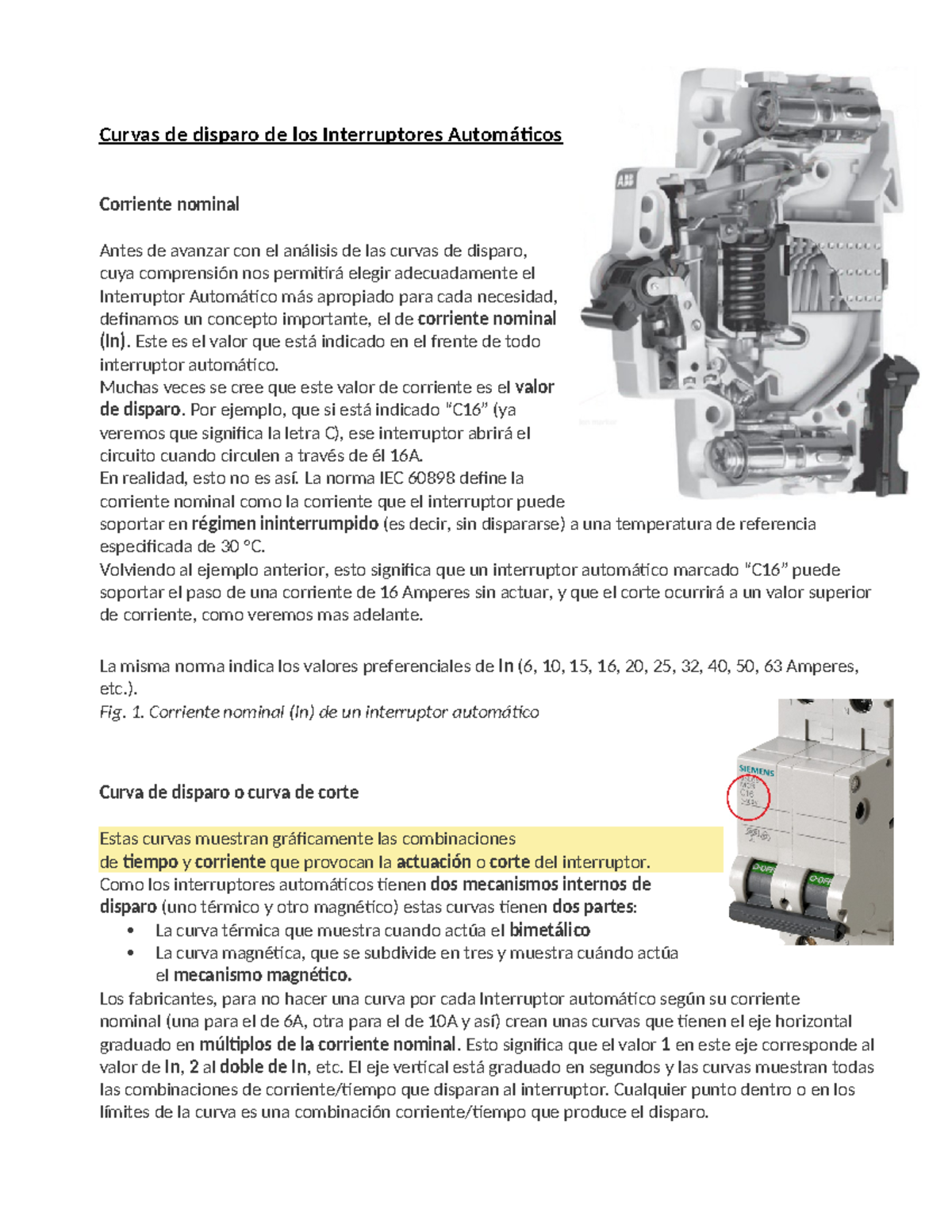 2b - Curvas DE Disparo y Selectividad - Curvas de disparo de los ...